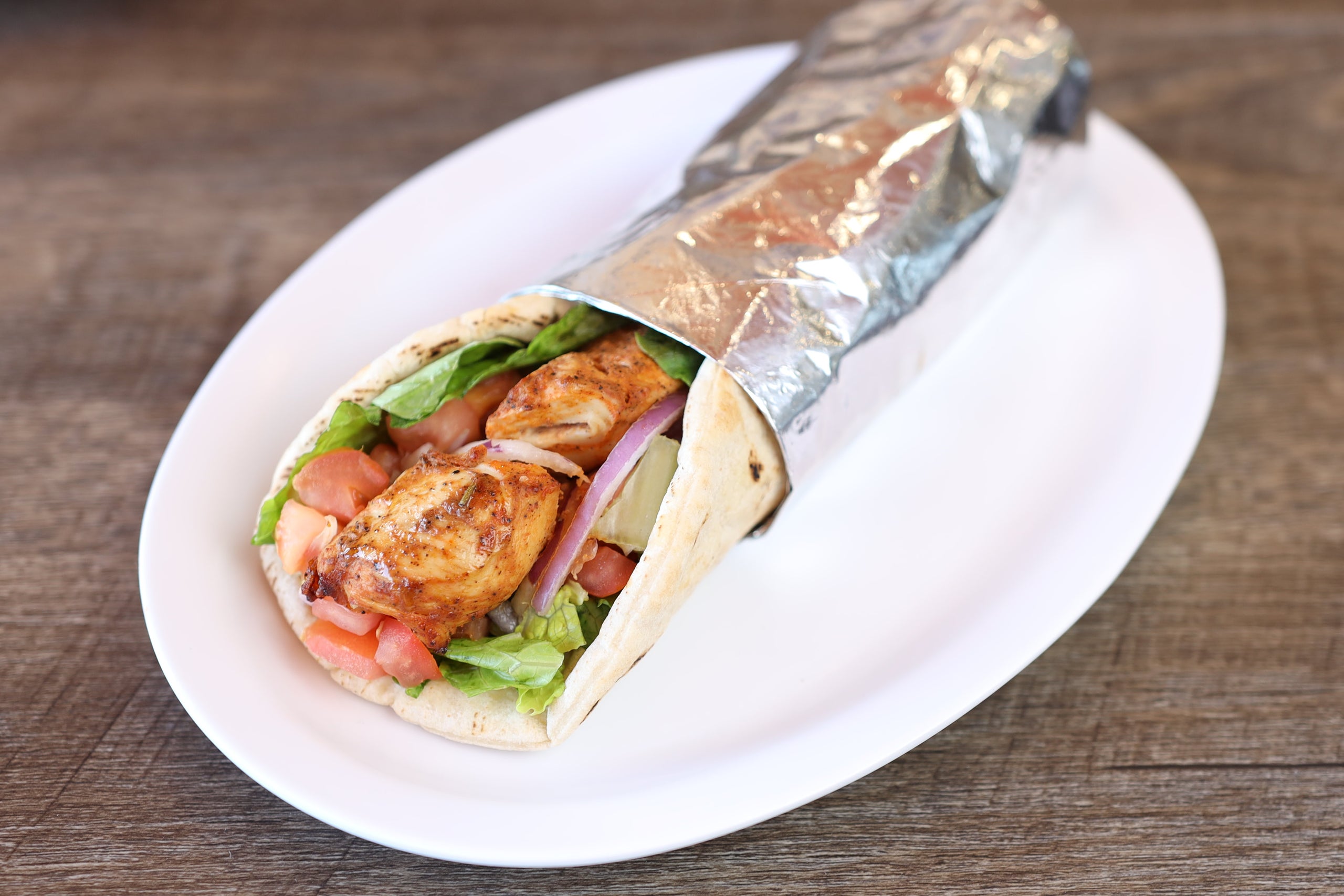Chicken Kabob Wrap | Pita Feast